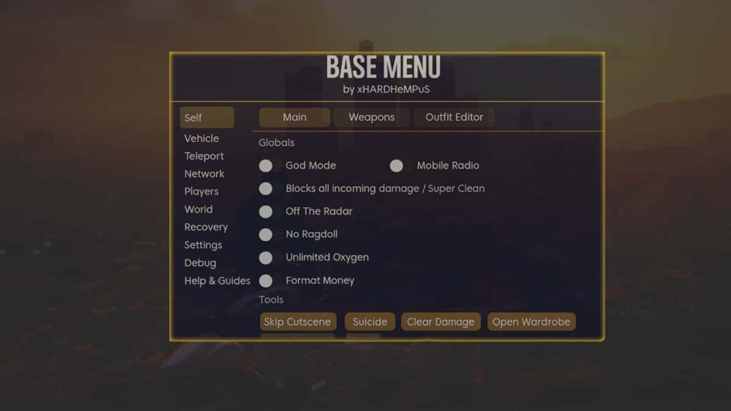 GTA 5 Base Menus - xHARDHeMPuS